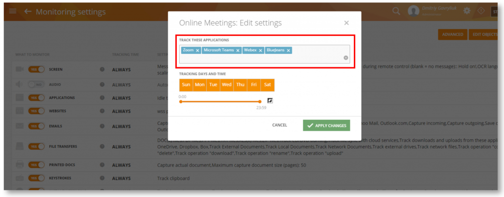 Better Health Data Detection & New Features | Release 535 - Teramind ...