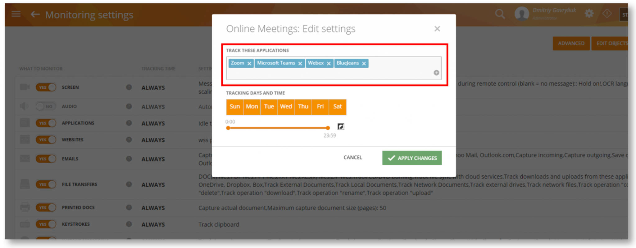 Better Health Data Detection & New Features | Release 535 - Teramind ...