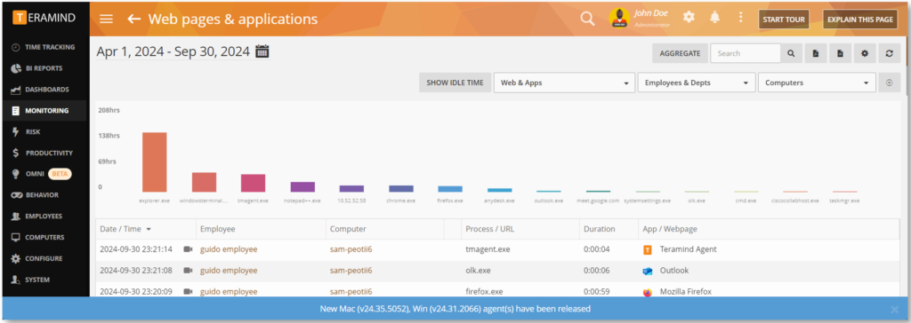 Platform Release 708- Teramind Blog | Content For Business