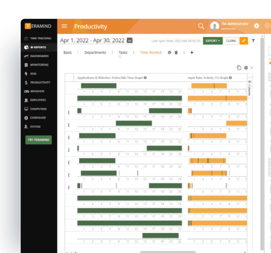 Active vs. Idle Time Monitoring Software | Teramind